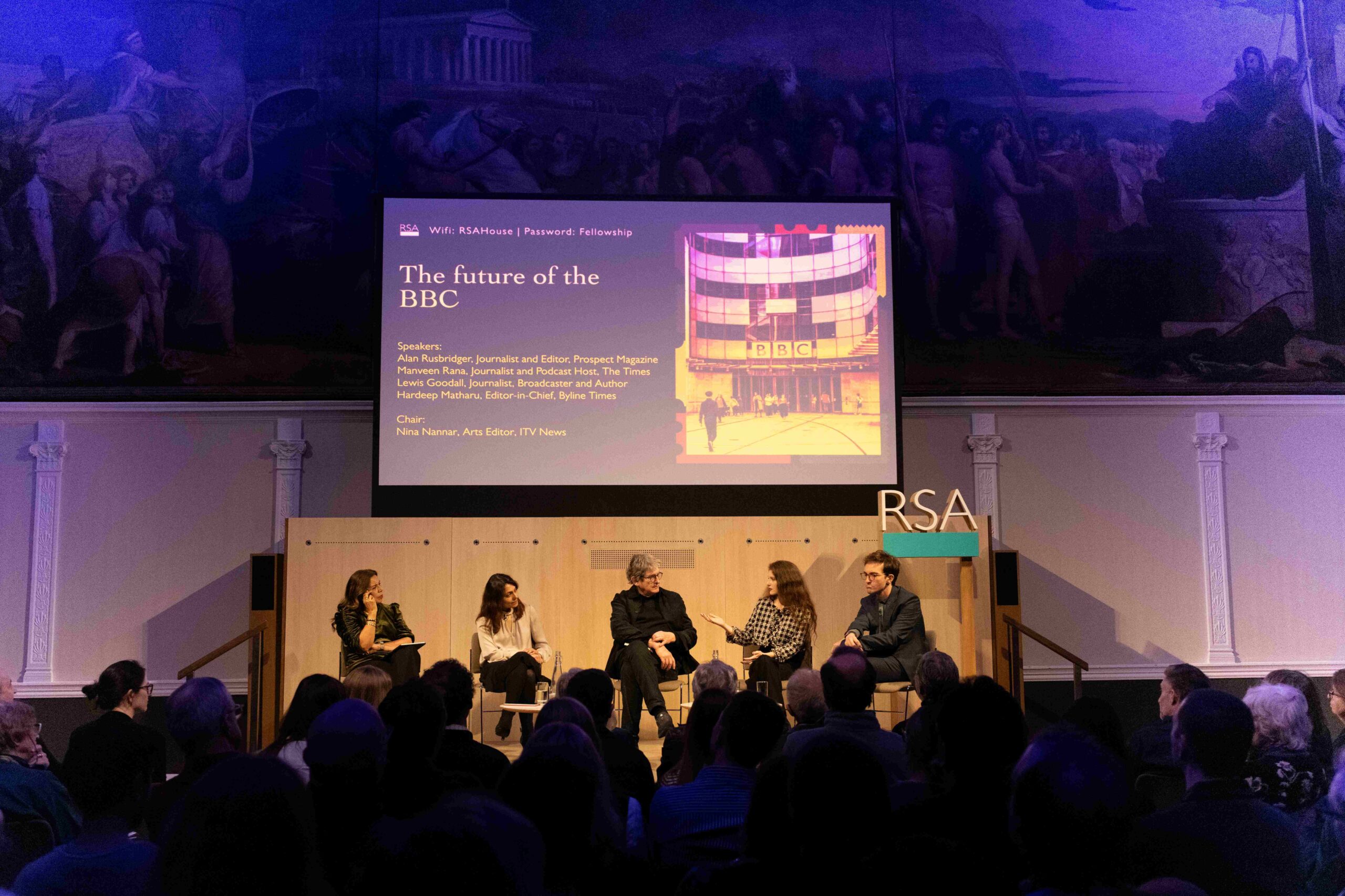 A defining debate on the BBC; standing room only at the RSA